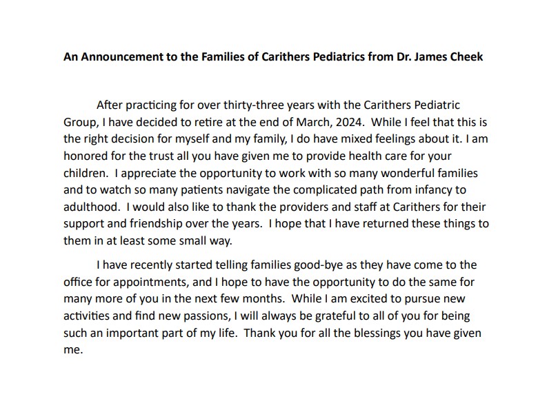 Pediatric Healthcare in Jacksonville, FL | Carithers Pediatric Group